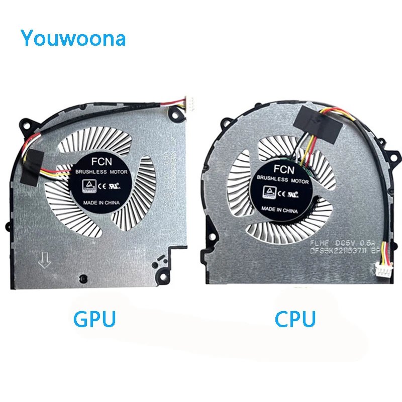 NEW-ORIGINAL-Laptop-CPU-GPU-Cooling-Fan-For-Hasee-G7-CT5NA-G7-CT7NA-Z8 ...