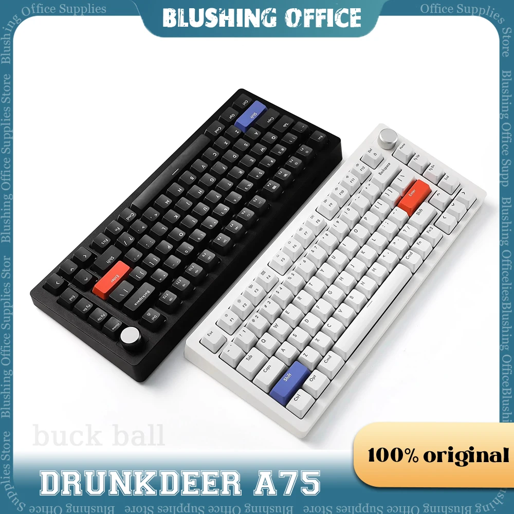 Drunkdeer A75 Wired Mechanical Keyboard Attraction Switch Multifunctional Knob Fps Gaming ...