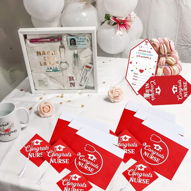 Doctor Themed Party Invitation Nurse Graduation Invitation Cards With