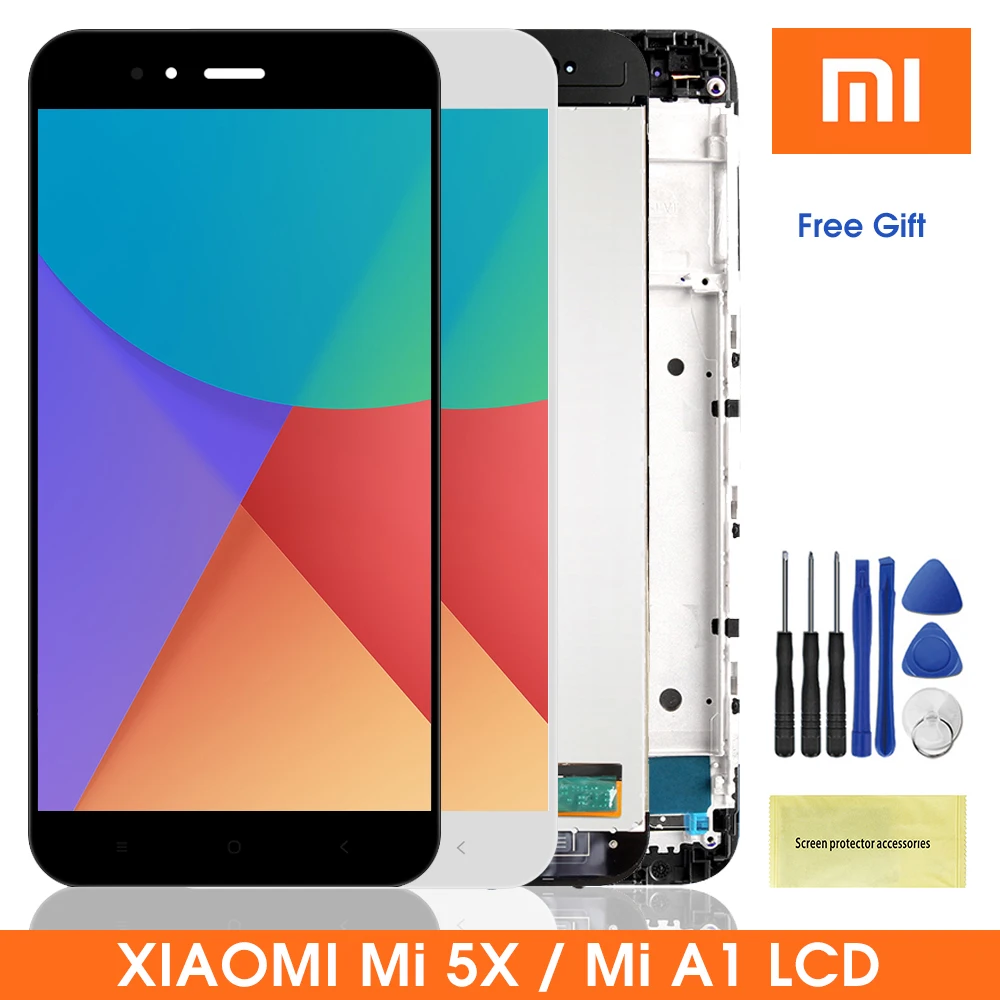 5.5"MiA1 LCD display For Xiaomi MiA1 Mi A1 LCD Display With Touch Screen Digitizer Screen Glass ...