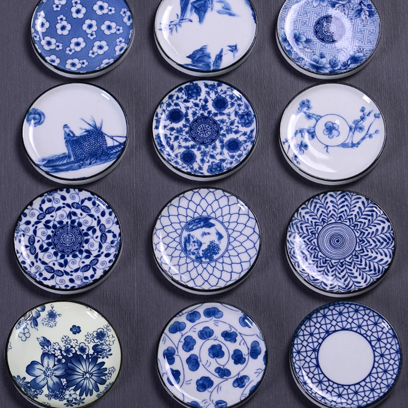 1pc-Chinese-Style-Ceramic-Tea-Ceremony-Cup-Mats-Vintage-Underglaze-Blue ...