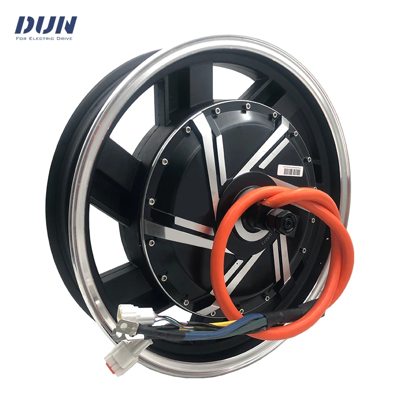 QS273 17*3.5inch 4KW 6KW 8KW 100-120KPH WP Wheel Hub Motor For Electric ...