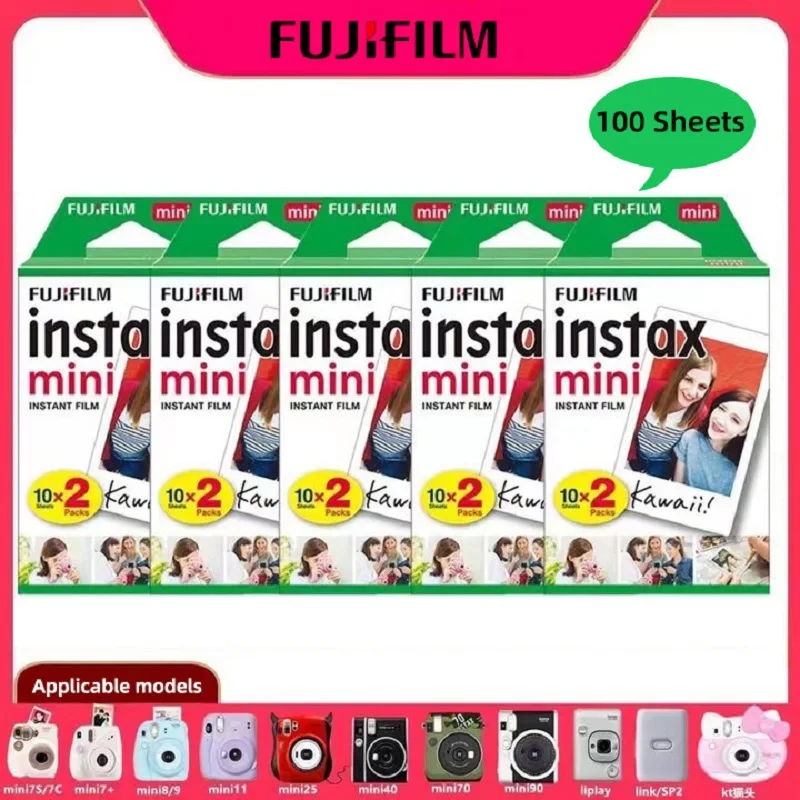 10-20-40-60-80-100Sheets-3Inch-Fujifilm-Instax-Mini-Film-Paper-Instax ...
