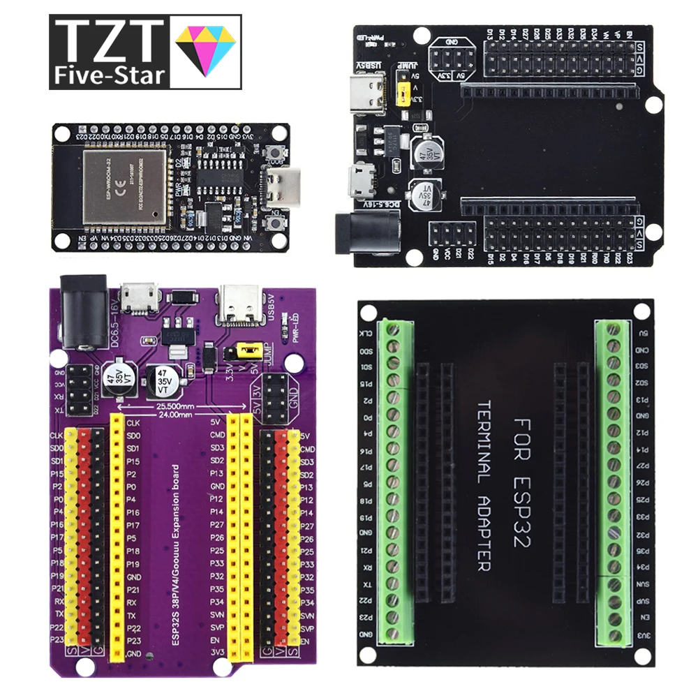 Esp32 Development Board Type C Micro Usb Cp2102 Ch9102 Wifi Bluetooth Dual Core Esp32 Devkitc 32