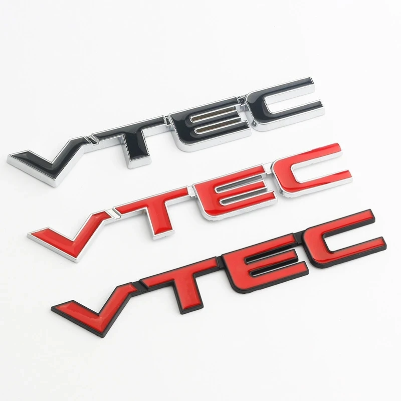 3D Metal VTEC Turbo Sticker Emblem Logo Car Trunk Fender Decal For ...