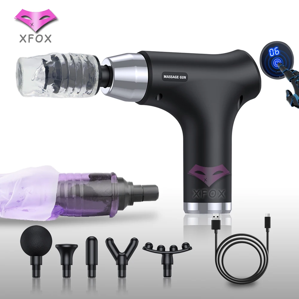 LCD-Display-Massage-Gun-Portable-Percussion-Pistol-Massager-Body-Neck ...