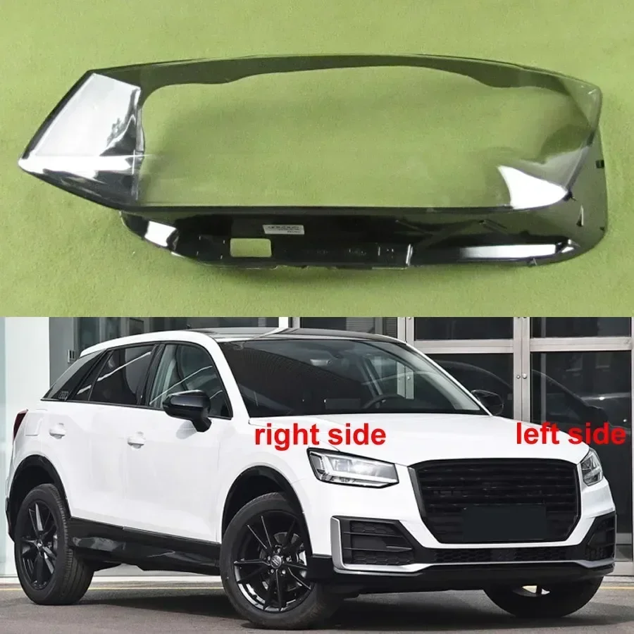 For-Audi-Q2-Q2L-2018-2021-Headlamp-Cover-Transparent-Lamp-Shade-Headlight-Shell-Lens-Plexiglass ...