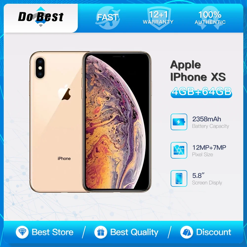 Apple-tel-fono-m-vil-iPhone-XS-4G-LTE-Smartphone-Original-con-pantalla ...