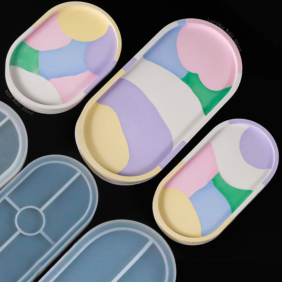 Oval-Coaster-Crystal-Silicone-Mold-Ashtray-Cement-Plaster-Tray-Mould ...