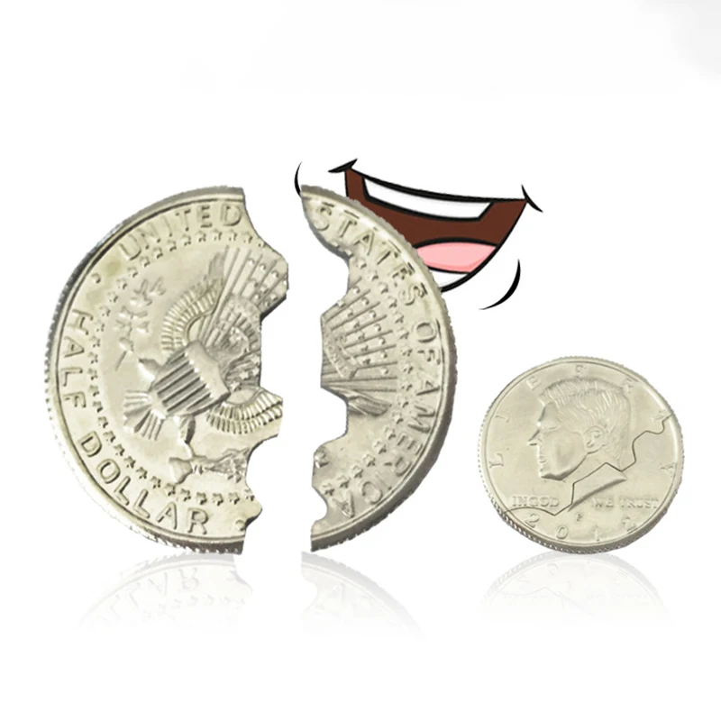 1Pcs-Fun-Magic-Coin-Restored-Bite-Illusion-Half-Dollar-Magic-Props-Boys ...