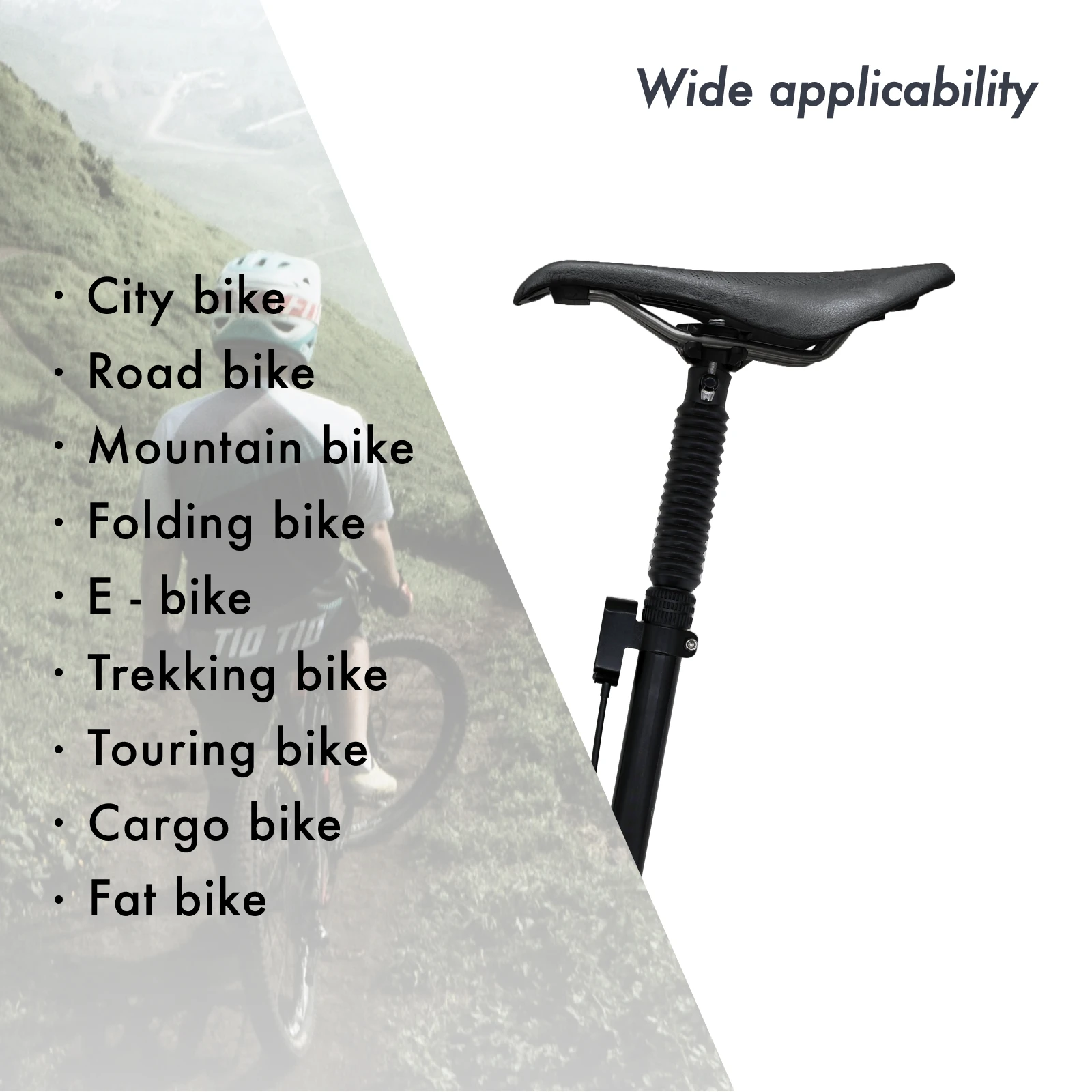 Tmars Dropper Seatpost Adjustable Height Mechanical 27.2mm Remote ...