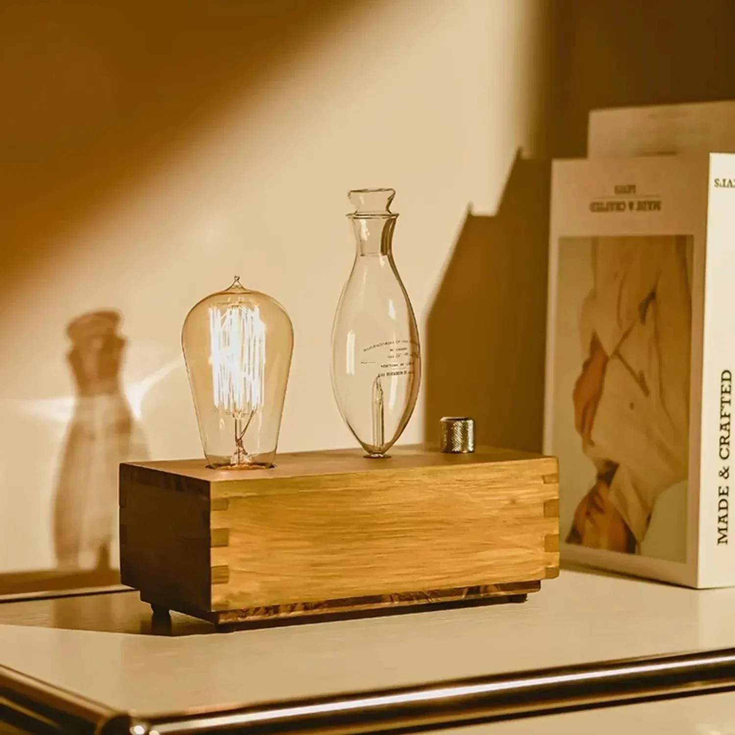 Aroma Diffuser Vintage Tungsten Filament Lamp Aromatherapy Machine ...
