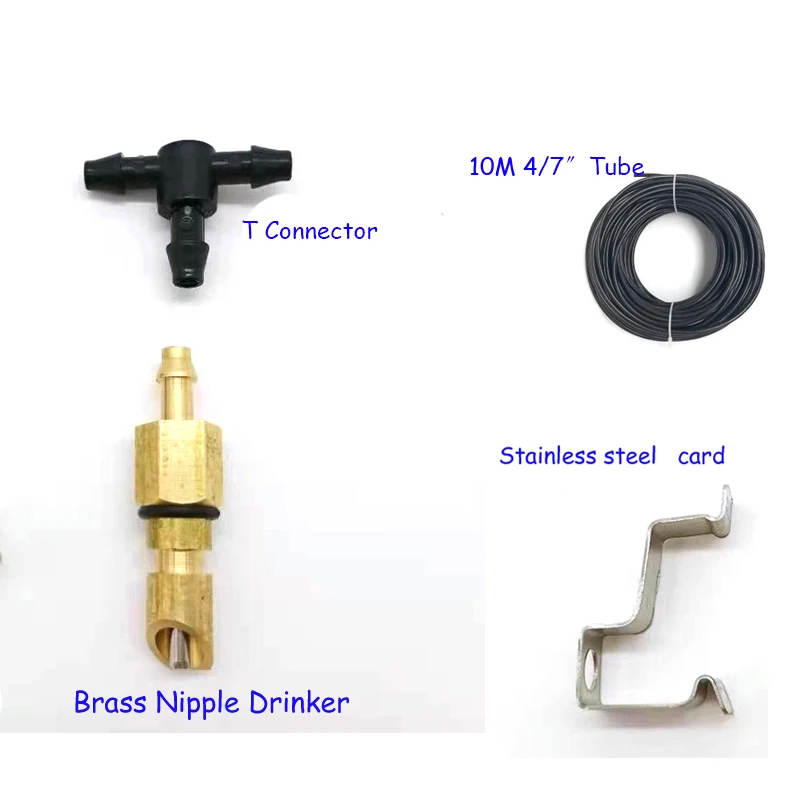 Stainless-Steel-Automatic-Drinking-System-tube-Tee-connector-card-for ...