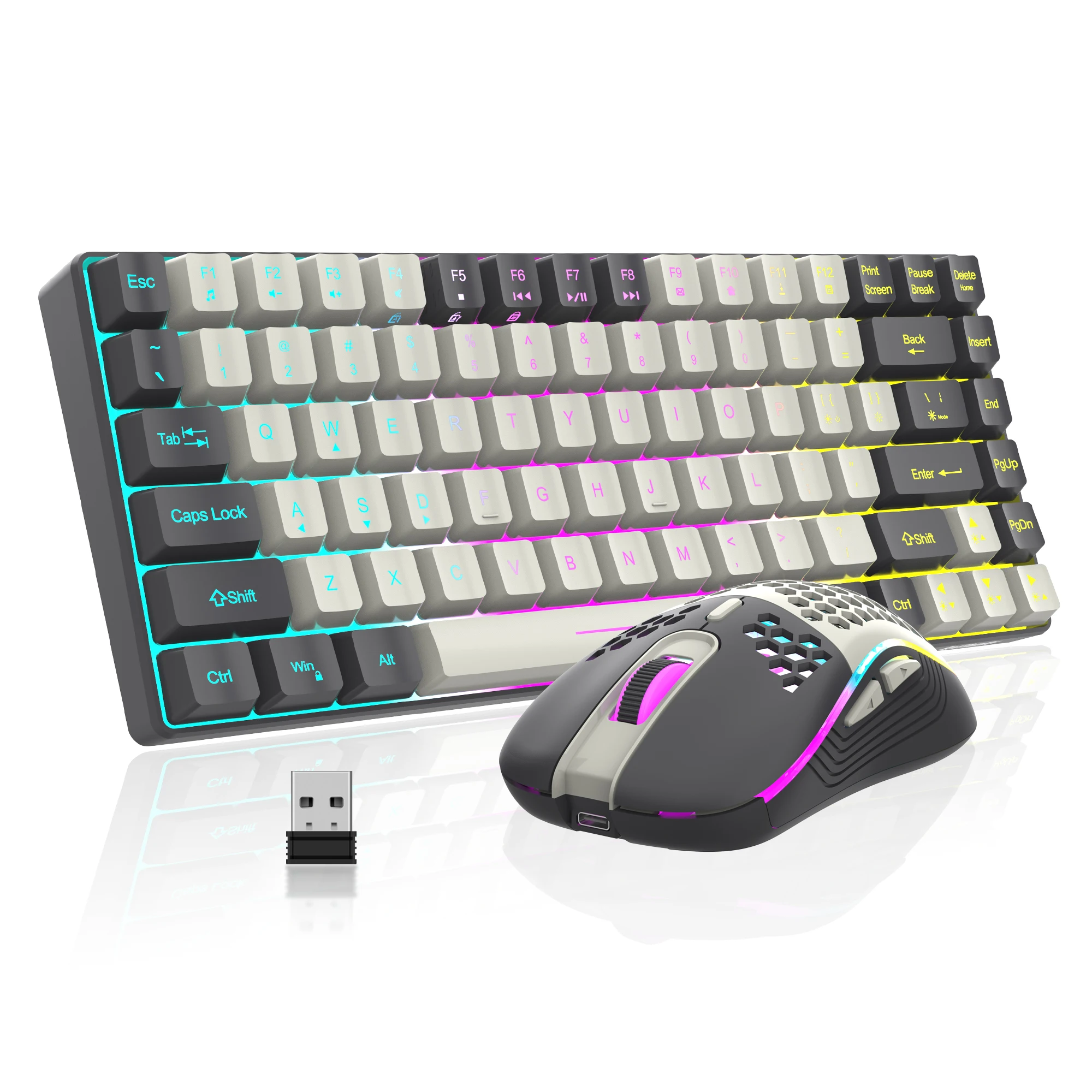 RedThunder-K84-75-Wireless-RGB-Gaming-Keyboard-and-Mouse-85-Keys-TKL ...