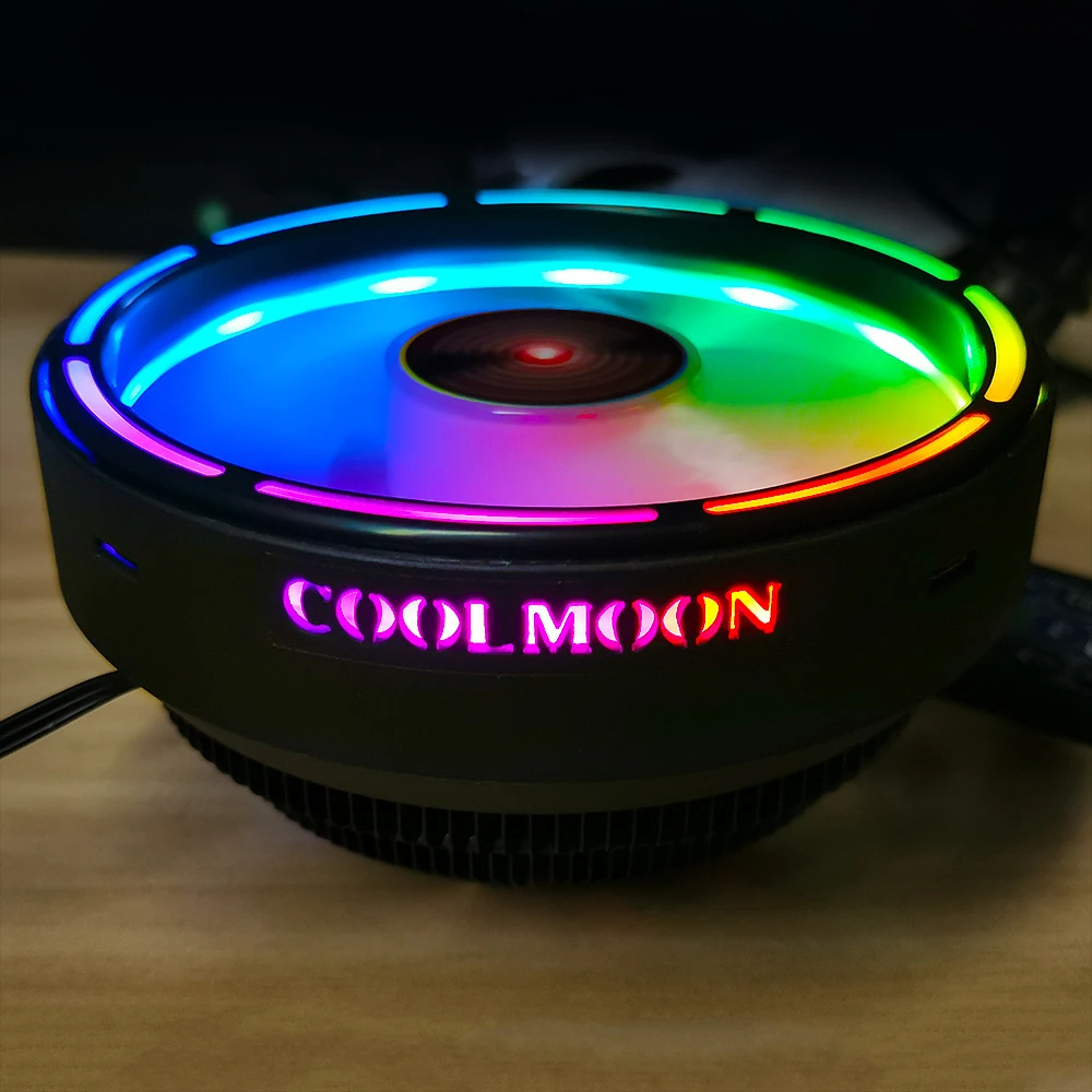Led Cpu Cooler Cooling Cpu Fan Pc Cooling 120mm Fan Radiator For Lga ...