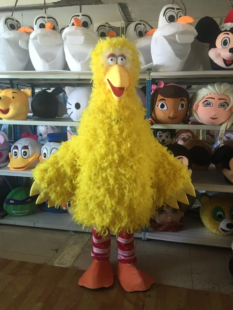 Yellow-Birds-Elmo-Mascot-Character-Costume-Fancy-Dress-Outfit-for ...