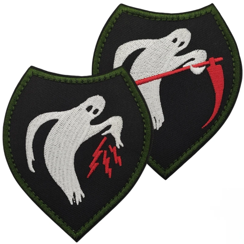 Lightning-Ghost-Army-Death-Sickle-Embroidered-Patches-Tactical-Morale ...