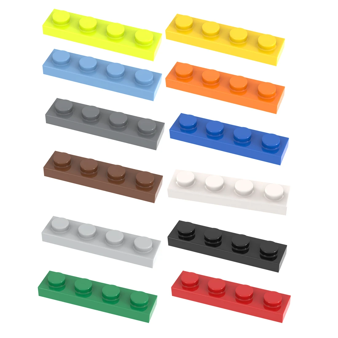 [Funbrick] 50&100&200PCS Plate 1x4 3710 Compatible with Famous Brand ...