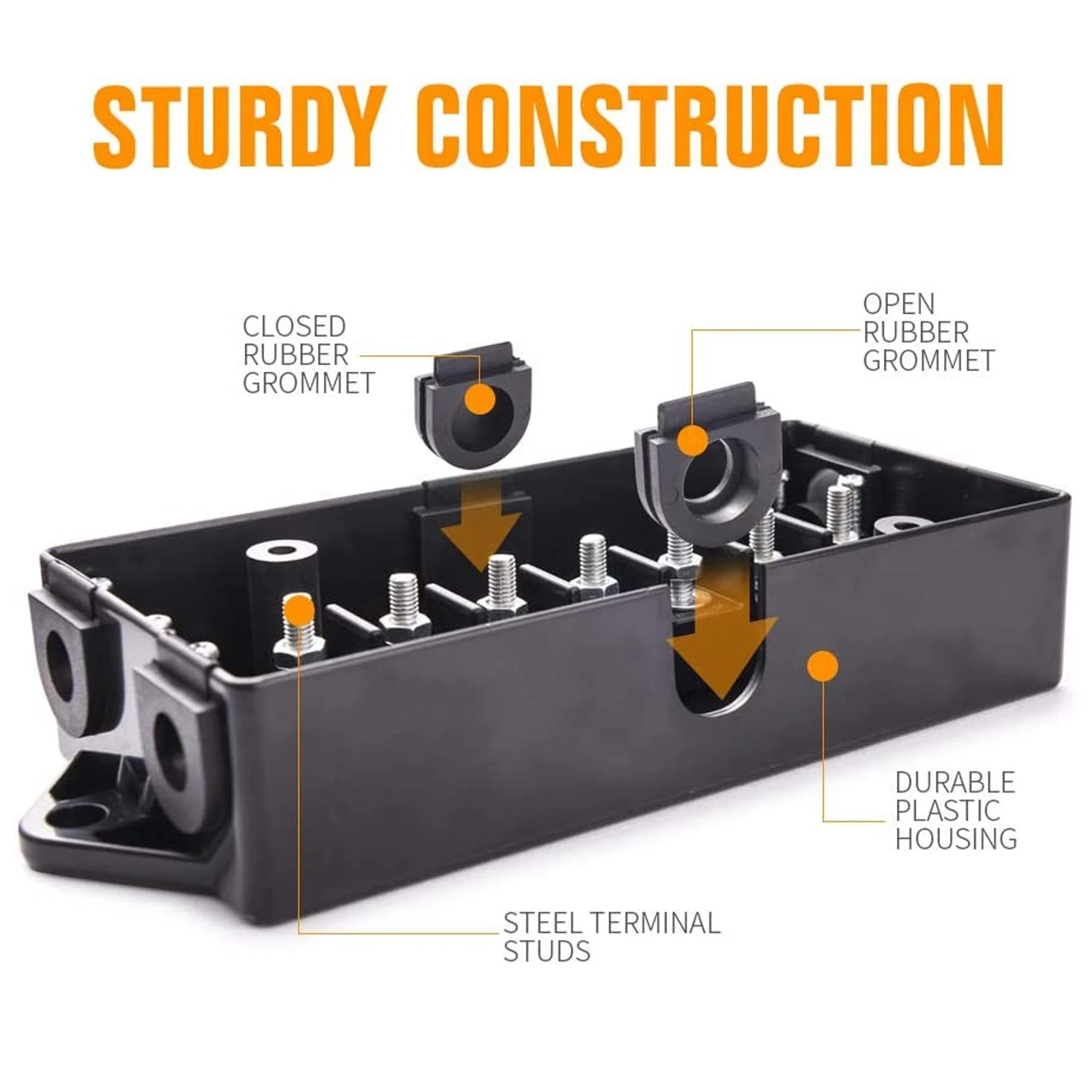 Trailer-Junction-Box-7-Way-ABS-Terminal-Connector-Waterproof ...