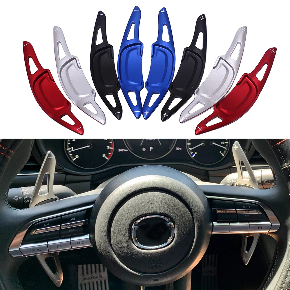 1Pair-Steering-Wheel-Gear-Shift-Paddle-Shifter-For-Mazda-3-Mazada3-CX30 ...