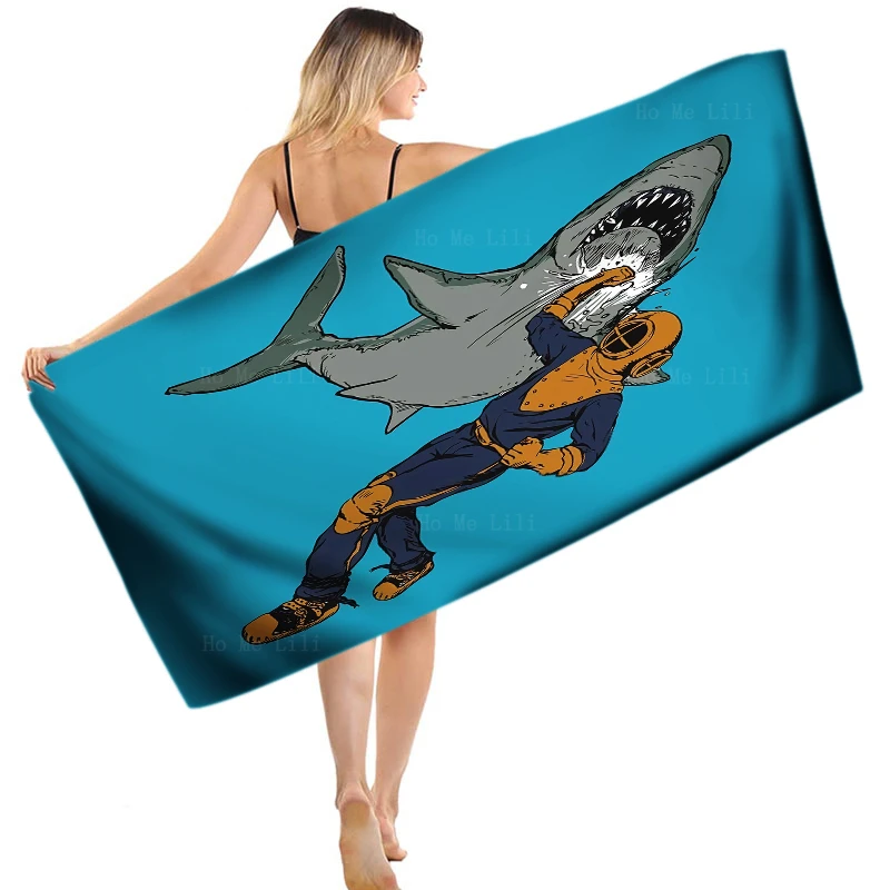 Giraffe Riding A Shark