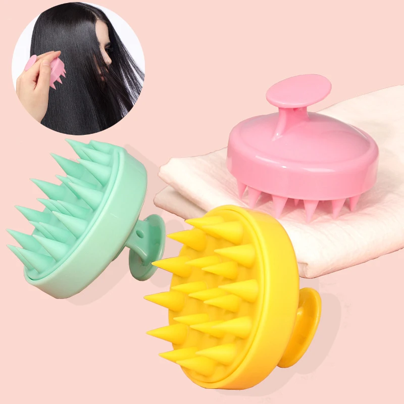1pc-Silicone-Scalp-Massage-Comb-Handheld-Round-Soft-Shampoo-Brush ...