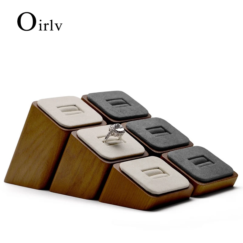 Oirlv-Wooden-Ring-Display-Stand-3-Piece-Set-Solid-Wood-Wedding-Ring ...