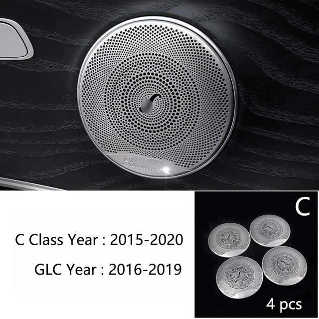 Stainless steel Car Roof Reading Light panel decoration Dome Lamp Cover ...