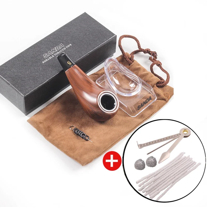 Portable-Tar-Filtration-Wooden-Tobacco-Pipe-Reusable-Smoking-Pipe ...