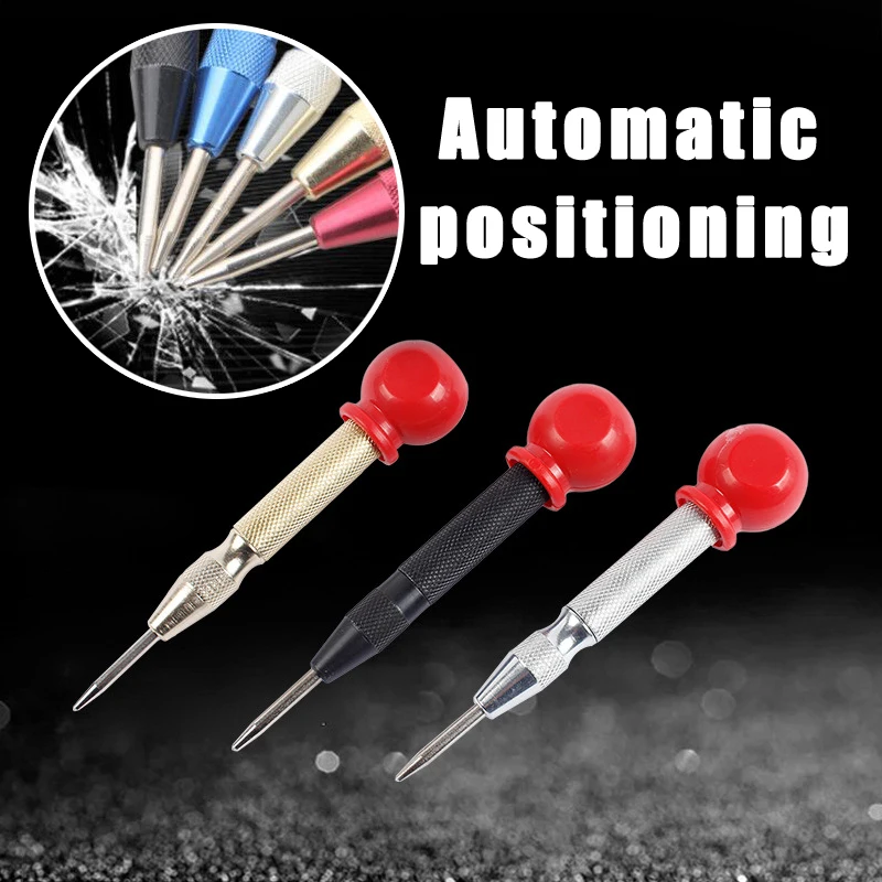 Automatic-Center-Pin-Punch-Spring-Loaded-Marking-Starting-Holes-Tool ...