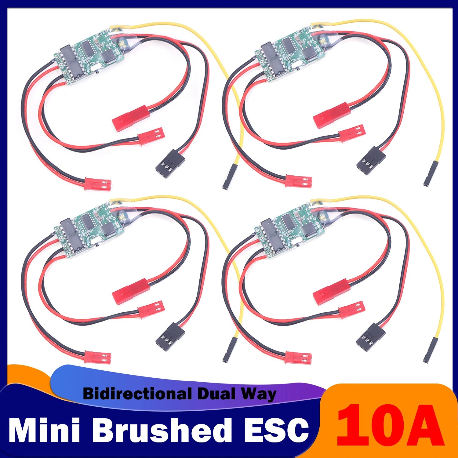 1-2-4PCS-10A-Mini-ESC-Brushed-Bidirectional-Dual-Way-Motor-Speed ...