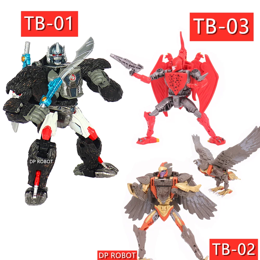Transformation Beast Wars TB 01 TB 02 TB 03 TB03 Transmetal Gorilla KO Enlarged Version Kingdom ...