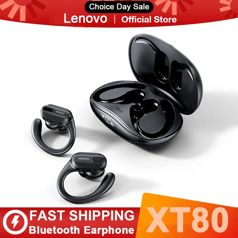 Original-Lenovo-XT80-Earphone-Wireless-Bluetooth-5-3-Music-Headphone ...