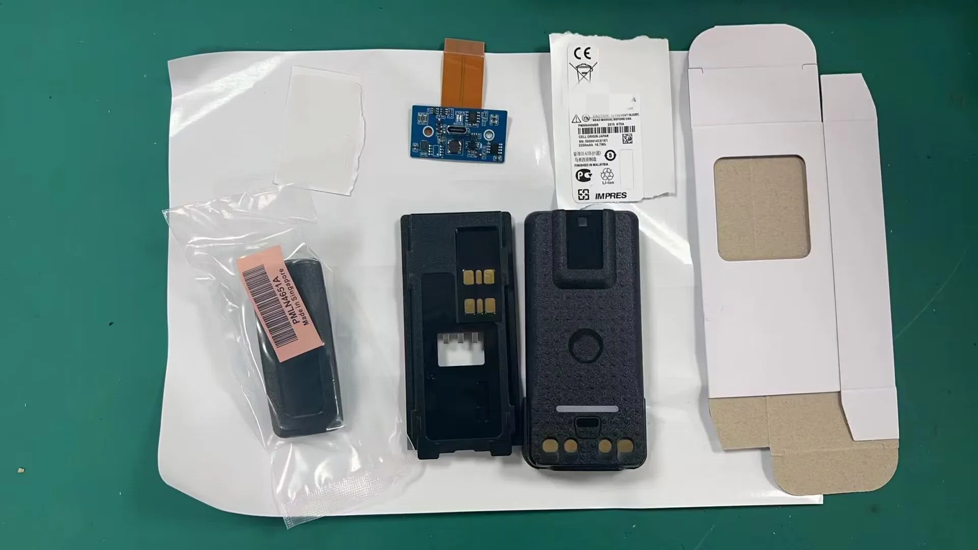 Caja-de-bater-a-de-montaje-DIY-con-borad-para-Motorola-Walkie-Talkie ...