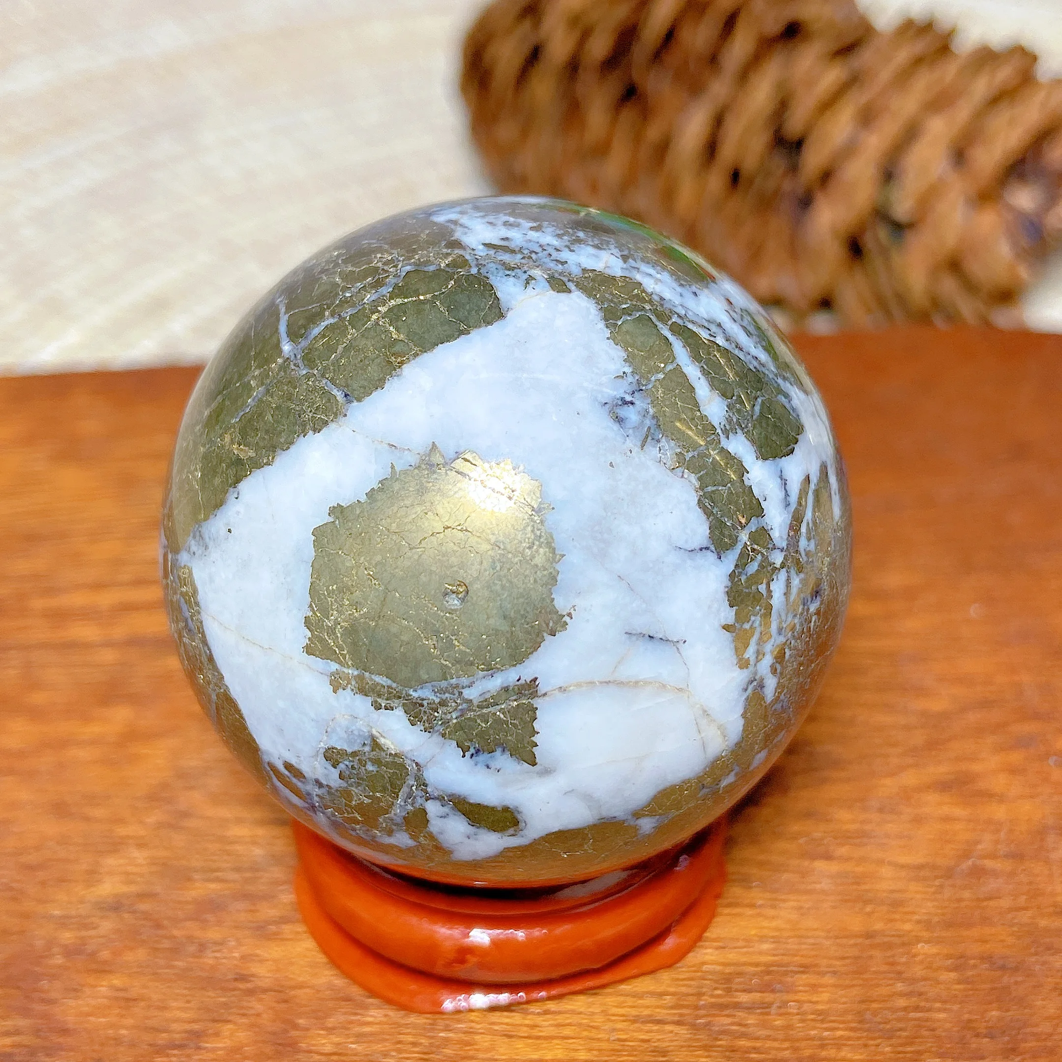 Natural-Crystals-Pyrite-Sphere-Ball-Polished-Healing-Mineral-Energy ...