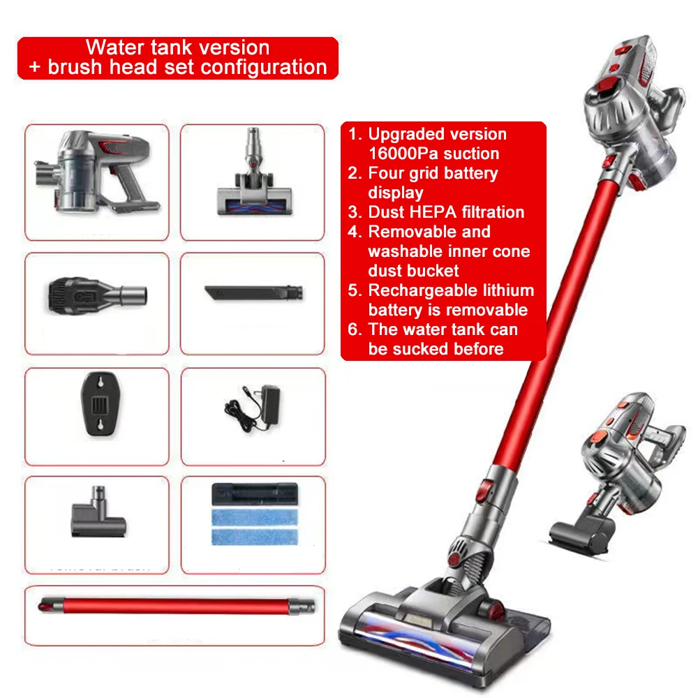 Puweike Handheld Wireless Vacuum Suction And Towing Integrated Vacuum ...