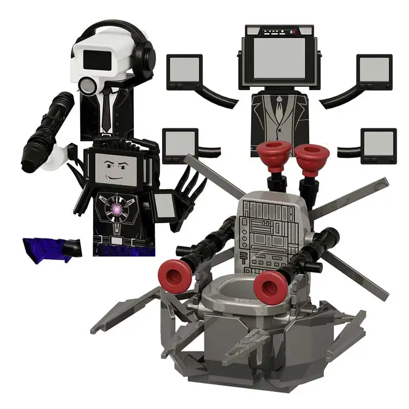 KDL826-Skibidi-Building-Blocks-Titan-TV-Man-Lightning-Toilet-Flight ...