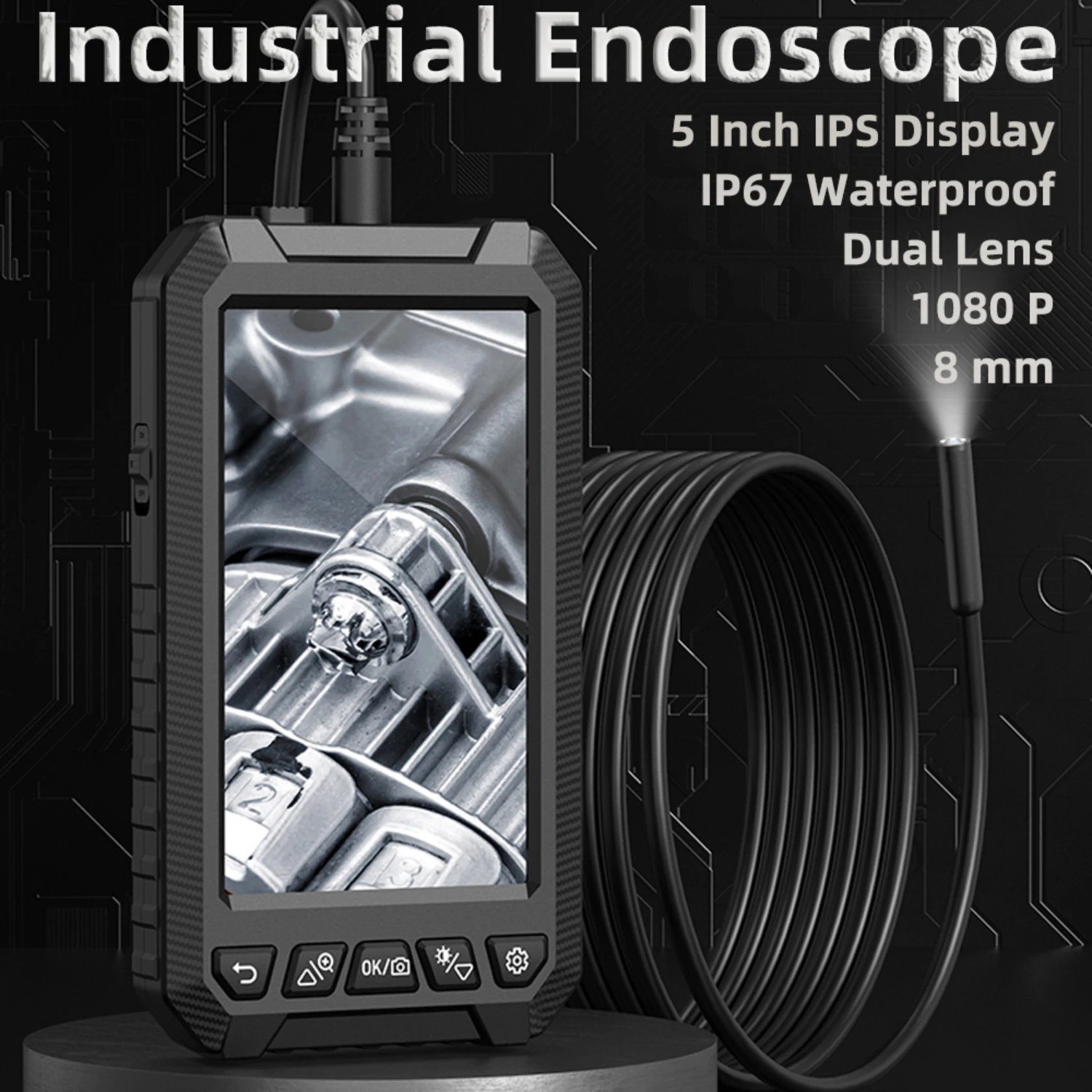Industrial-Endoscope-Handheld-Borescope-5-Inch-HD-1080P-8mm-Dual-Lens ...