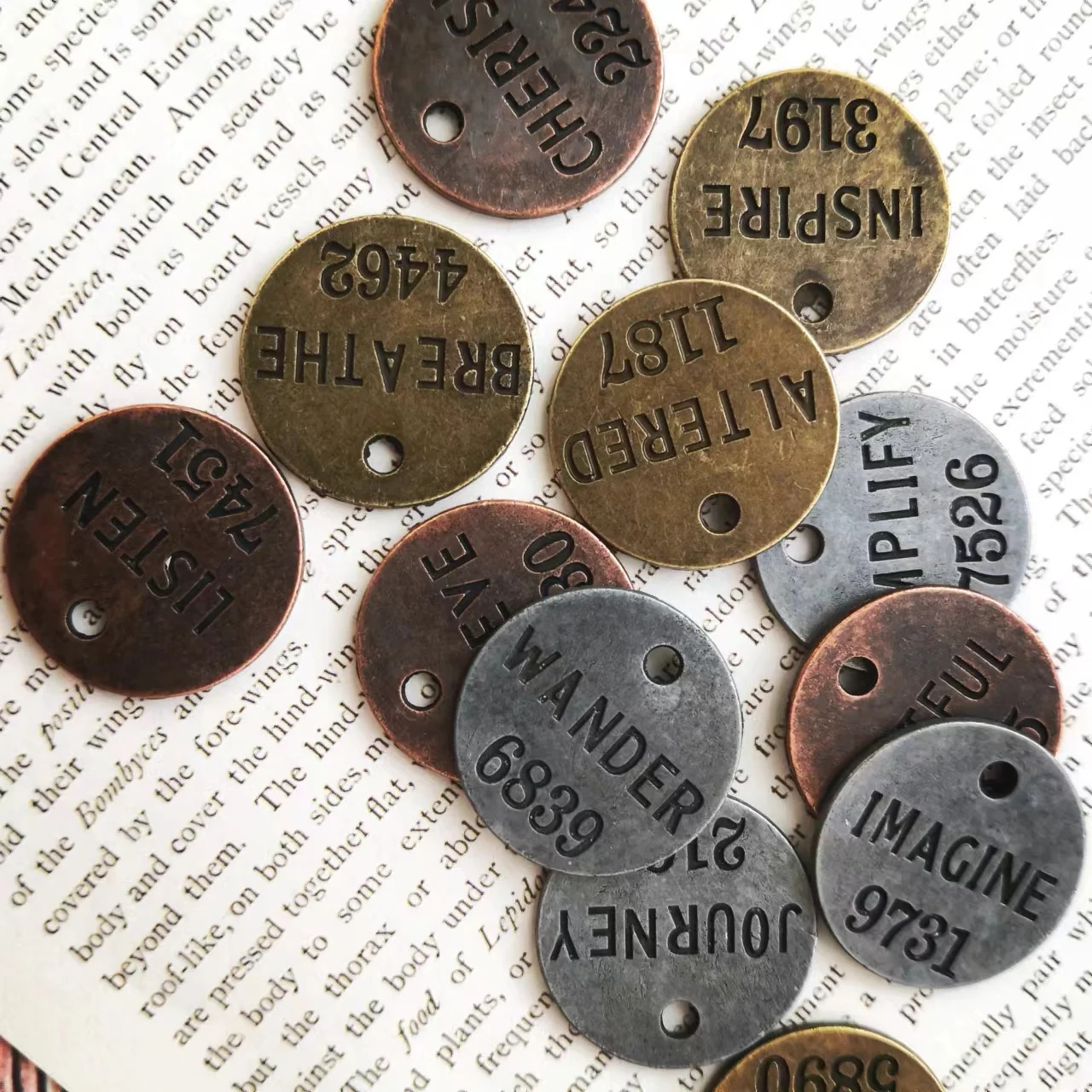 MET012-Circular-Metal-Tablet-Accessories-Retro-Numbers-Junk-Journal ...