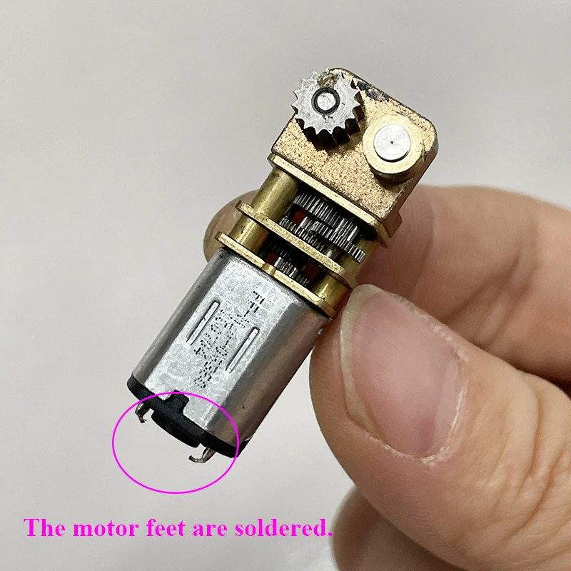 Mini N20 Full Metal Gearbox Worm Gear Motor Dc 5v 11rpm Slow Speed For ...