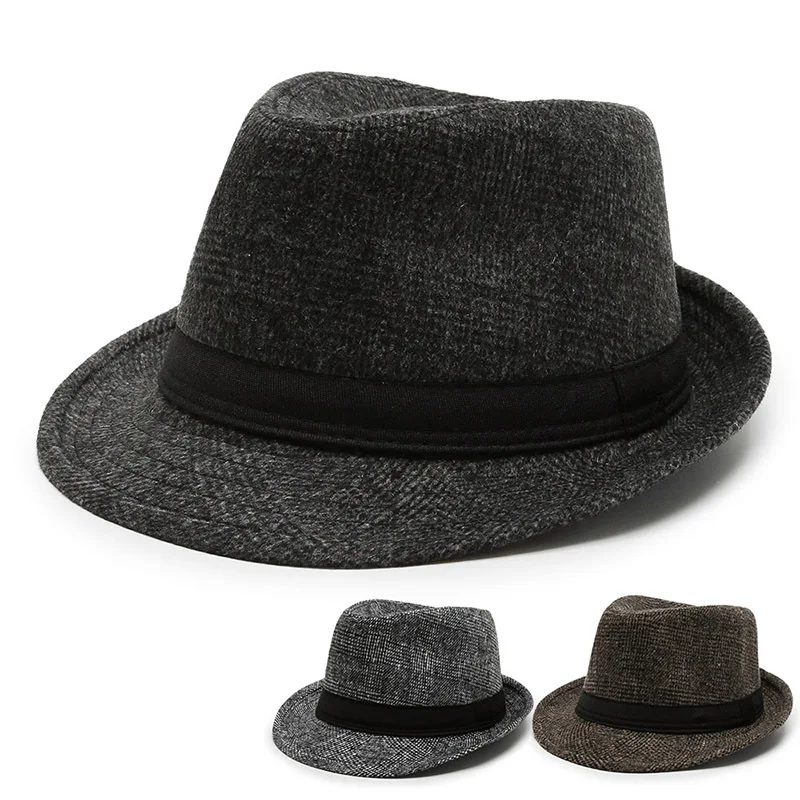 Topi-Fedora-Retro-Topi-Felt-Lebar-Pita-Band-Pria-Topi-Jazz-Pria-Elegan ...
