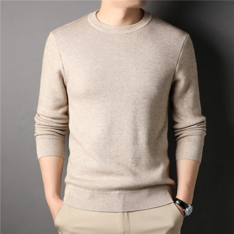 MRMT-su-teres-de-marca-para-hombre-su-ter-delgado-de-Color-puro-cuello ...