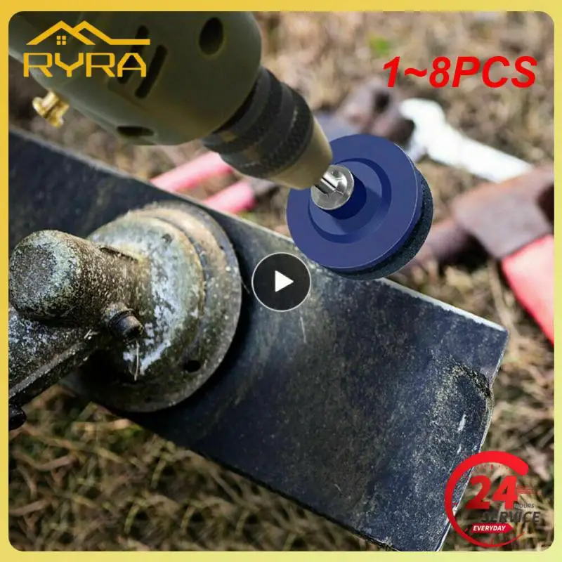 1-8PCS-Knife-sharpening-drill-Lawnmower-50mm-Faster-Blade-Sharpener ...