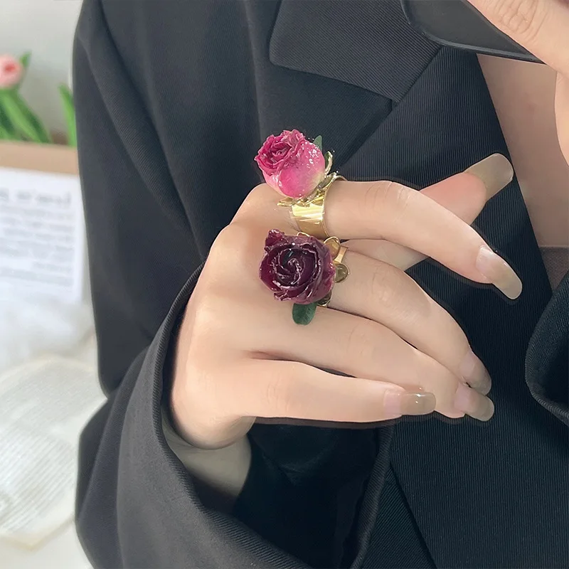 Luxury-Big-Statement-Resin-Rose-Flower-Rings-For-Women-Personality-New-Jewelry-Ring-Adjustable ...