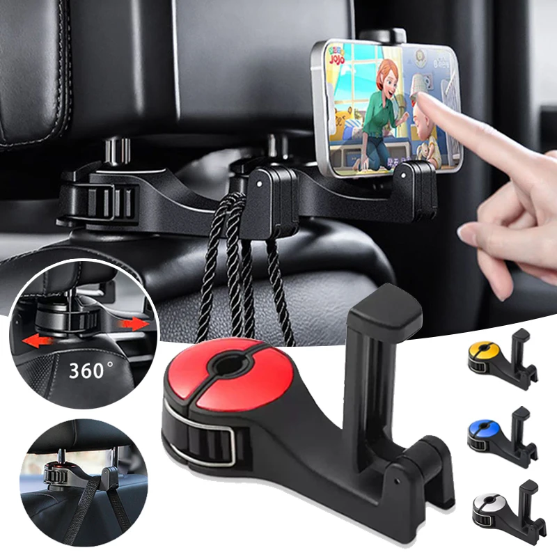 2-in-1-Universal-Car-Bracket-Hook-Multifunctional-Hidden-Seat-Back ...