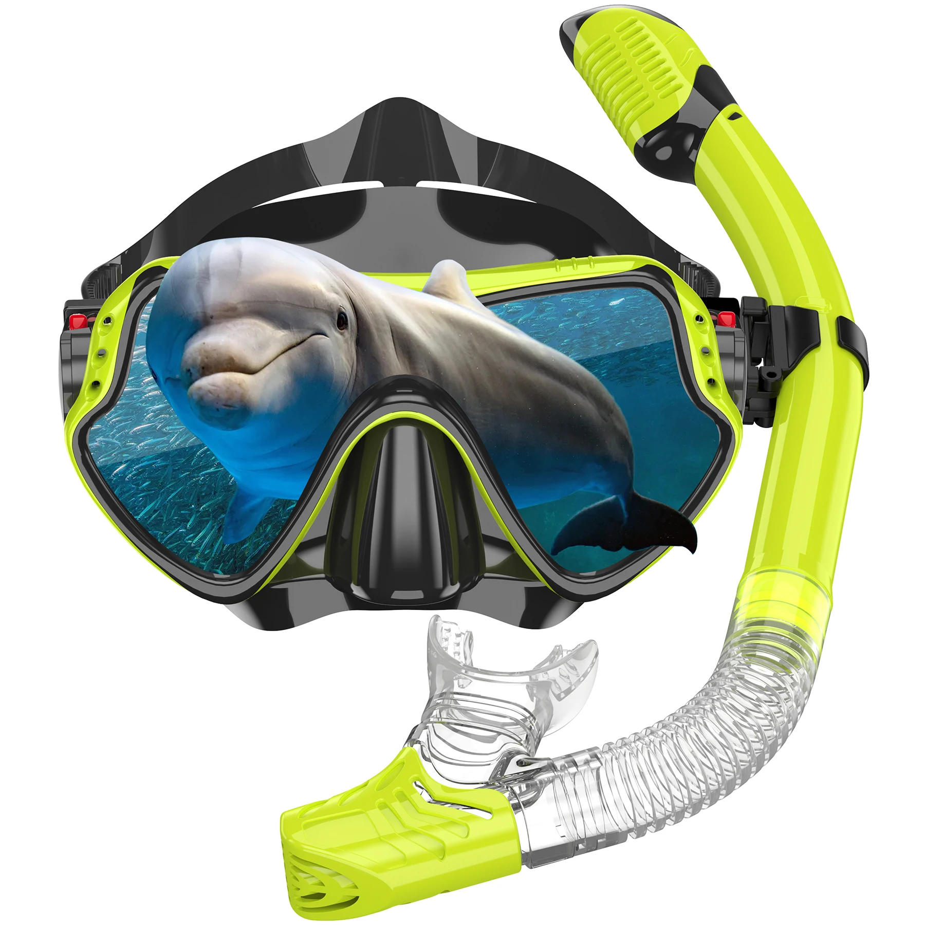 Professional-Scuba-Diving-Masks-Snorkeling-Set-Adult-Silicone-Skirt ...