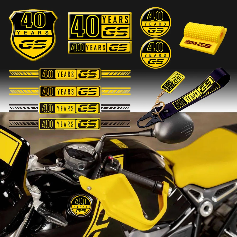 FOR-BMW-40-Years-GS-Motorcycle-Hand-Guard-Sticker-Accessori-Decal-For ...