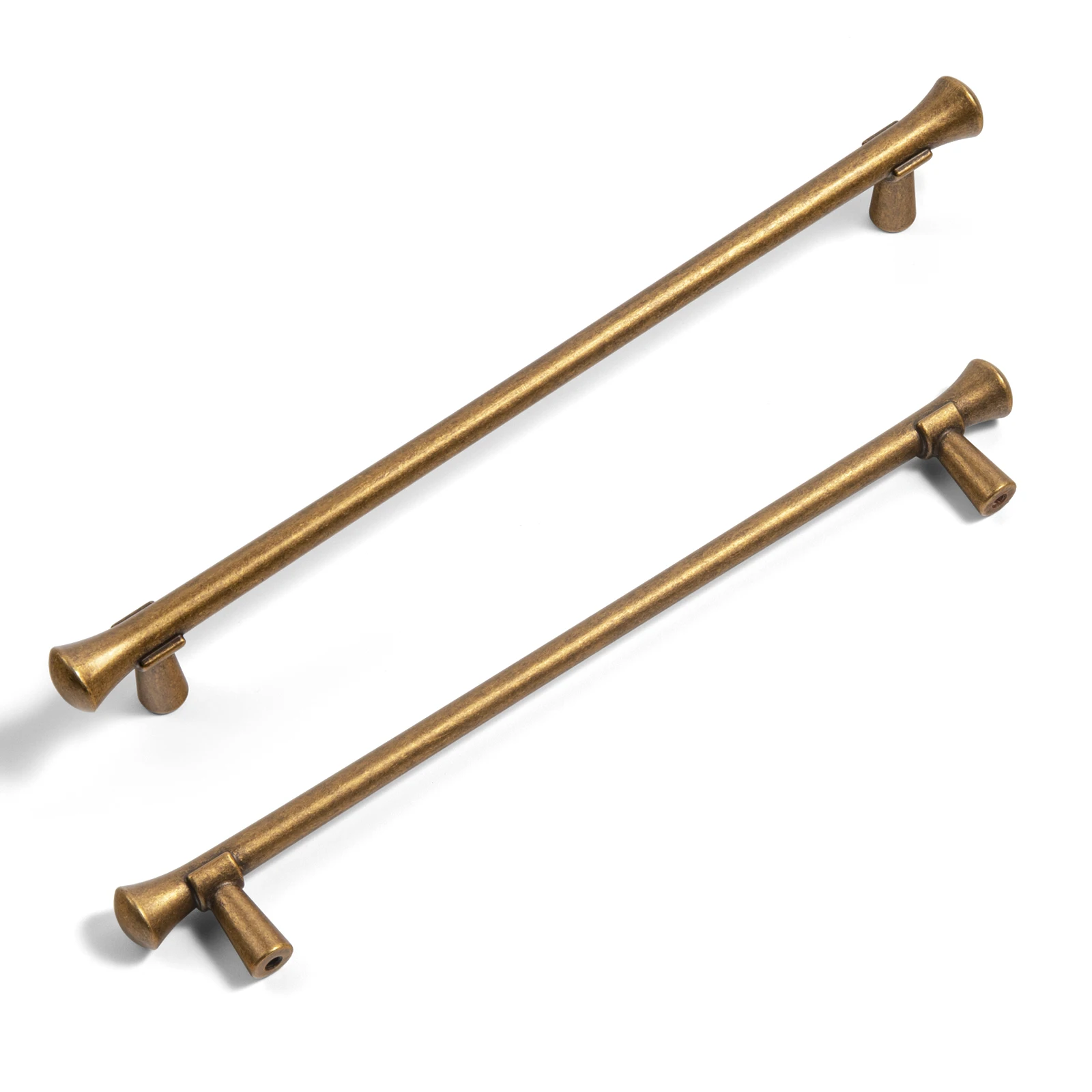 Goo-Ki Antique Brass Stainless Steel Cabinet Handles T Bar Knobs Modern ...