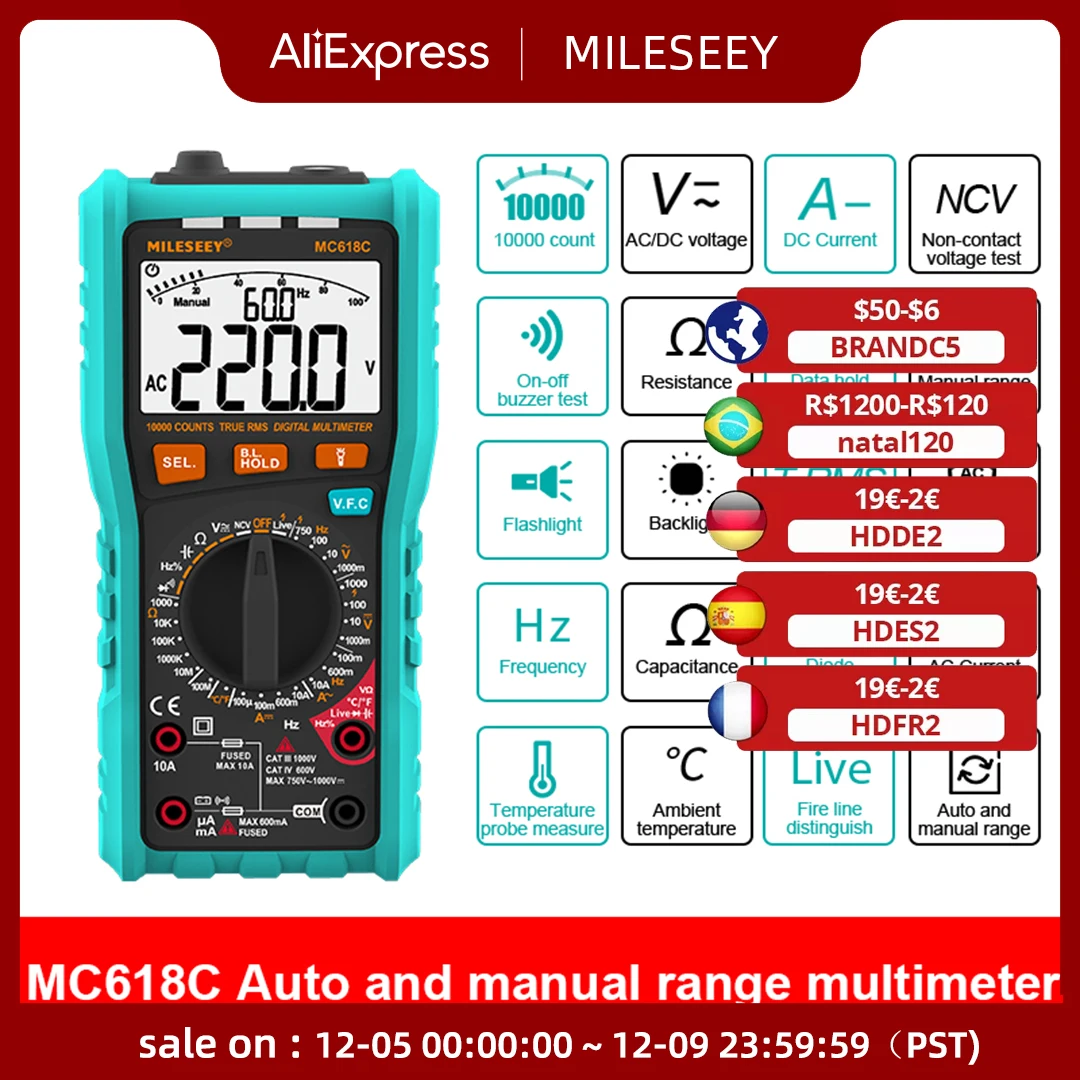 Auto Range Multimeter | Digital Multimeter - Multimeters - Aliexpress