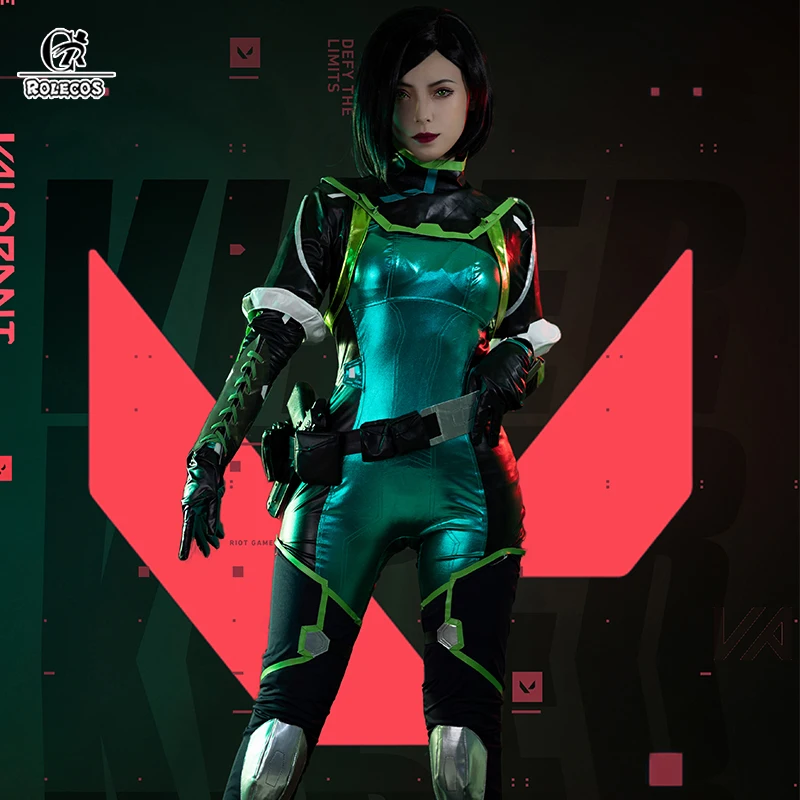 ROLECOS-Game-Valorant-Viper-Cosplay-Costume-Women-Combat-Uniform-Viper ...